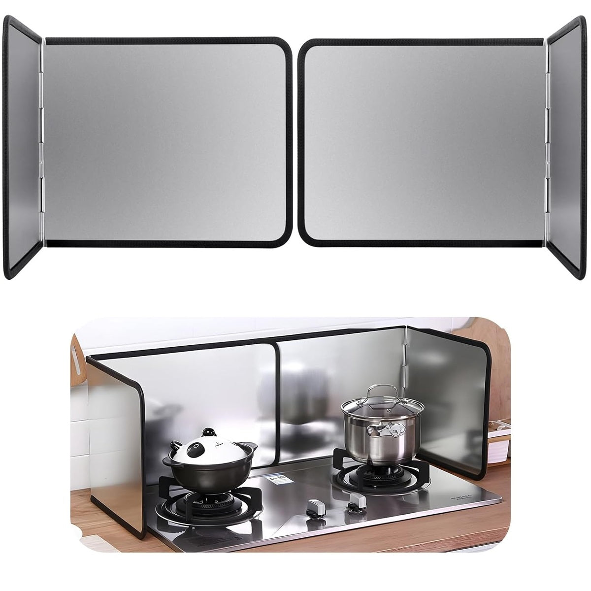 Oil Splatter Guard – Stainless Steel Grease Screen for Frying And Stov