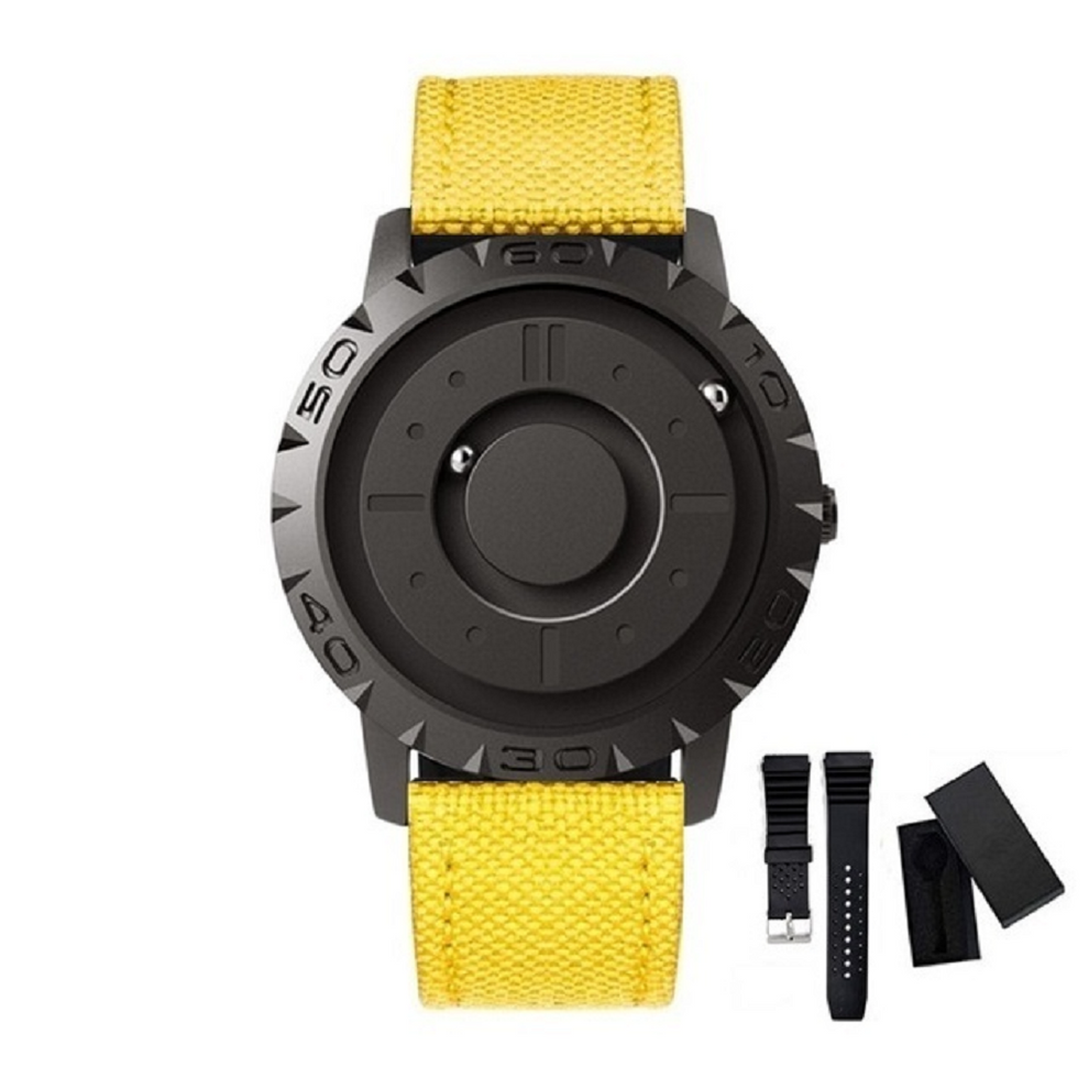 Magnetic ball men's quartz wrist watches