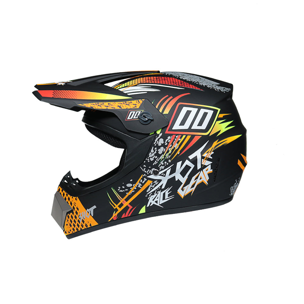 Motor bike cross racing motorcycle helmet set blxck norway™