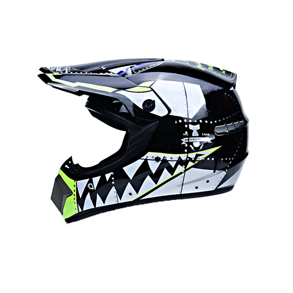 Motor bike cross racing motorcycle helmet set blxck norway™