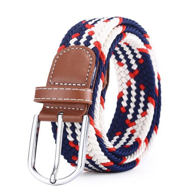 Mixed color woven stretch braided belts for men & women blxcknorway™